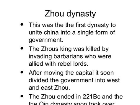 Zhou Dynasty