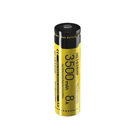 Nitecore 18650 batteri 3500 mAh, oppladbart Li-Ion ...