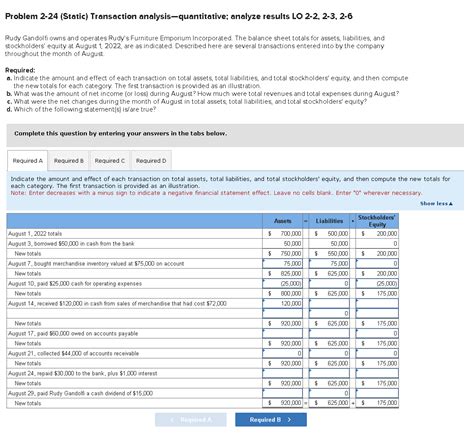 Problem 2 24 Static Transaction