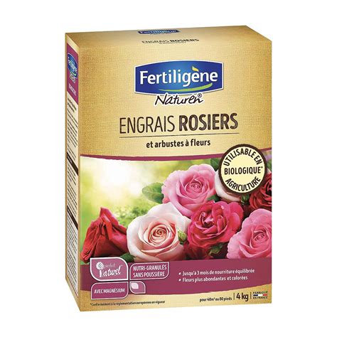 Engrais rosiers et arbustes à fleurs kg Naturen Filovert