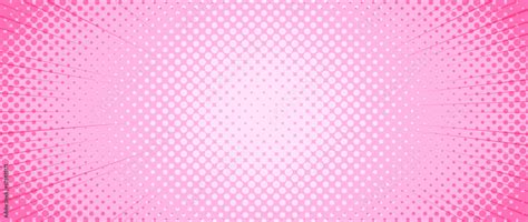 Pink Radial Dotted Comic Background Speed Lines Wallpaper With Pop Art Halftone Texture Anime