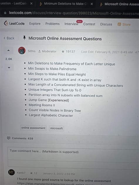 Microsoft Codility Oa Tips Software Engineering Career Blind