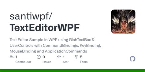 Github Santiwpftexteditorwpf Text Editor Sample In Wpf Using
