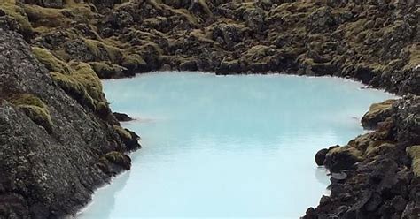 The Blue Lagoon Meeting A Lava Field In Iceland Oc Imgur