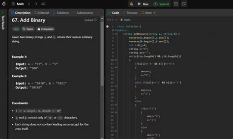 Day 16 Adding Binary Numbers On Leetcode Divya Prakash Singh Posted