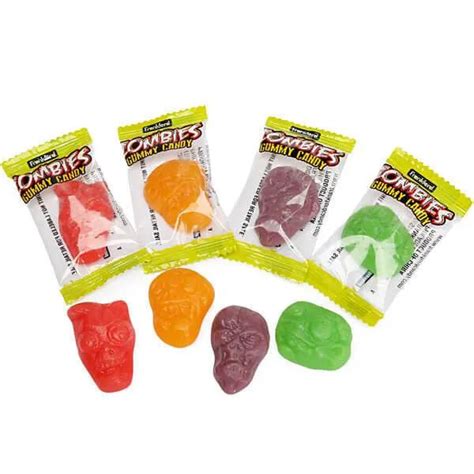 Gummy Zombies Candy Packets 20 Piece Bag Candy Warehouse