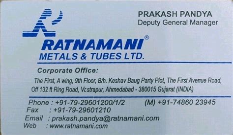 Prakash Pandya Ratnamani Posted On Linkedin