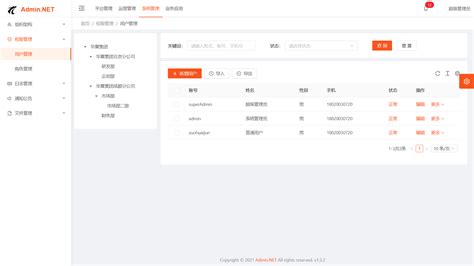 Admin NET首页文档和下载 基于 NET 的通用管理平台 OSCHINA 中文开源技术交流社区