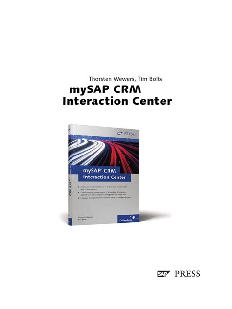 Sappress Mysap Crm Interactioncenter Pdf Customer Relationship Management Call Centre