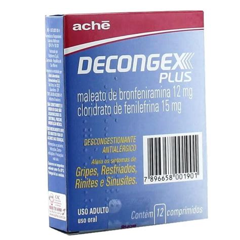 Decongex Plus Com 12 Comprimidos A Sua Compra Tranquila