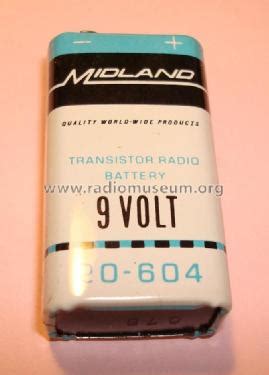 Transistor Radio Battery - 9 Volt 20-604 - NEDA 1604 Power-S Midland ...