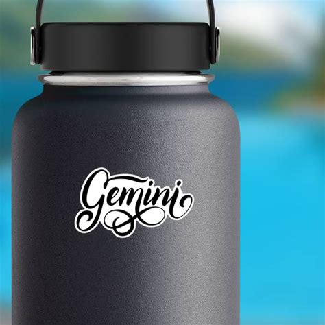 Gemini Cursive Sticker