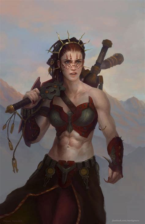 Rpg Settings Character Art Character Portraits Warrior Woman
