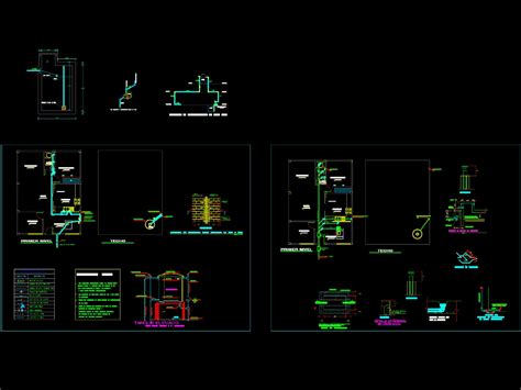Installation Sanitaire Dans Autocad Téléchargement Cad Gratuit 216