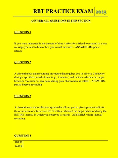 Rbt Practice Exam Question And Answers 2025 Rbt Practice Stuvia Us