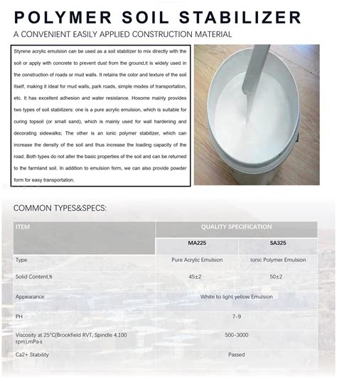 Hosome Polymer Soil Stabilizer Enhance Soil Solidification