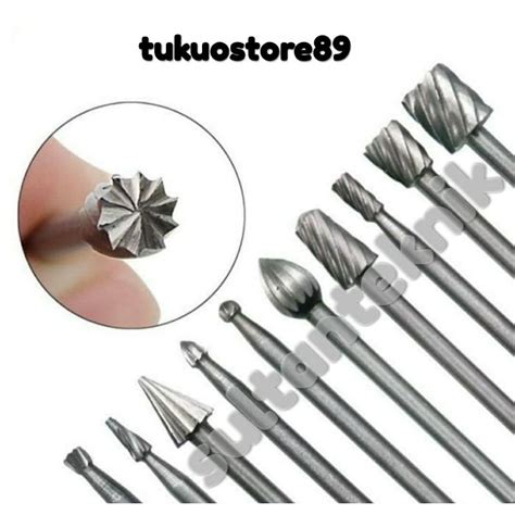 Jual Mata Bor Kikir Ukir Kayu Mini Set 10pcs Gerinda 3mm Mata Bor Tuner Mata Bor Kayu Mini