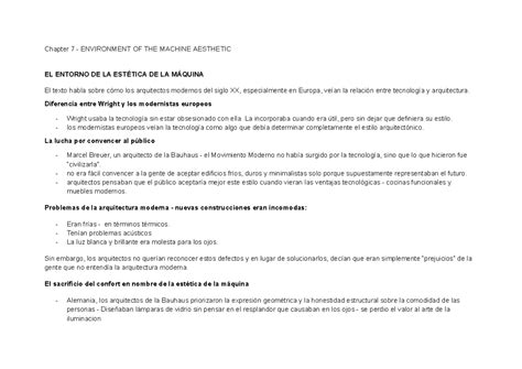 Chapter 7 Environment Of The Machine Aesthetic Chapter 7