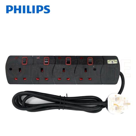 Philips A Gang Extension Socket With Individual Switch With M Cable Sd Lazada