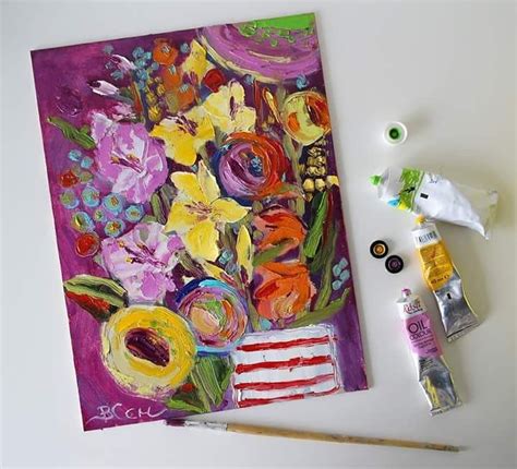 Новая картина Летний букет Сочный букет гладиолусов и много других полевых цветов написан