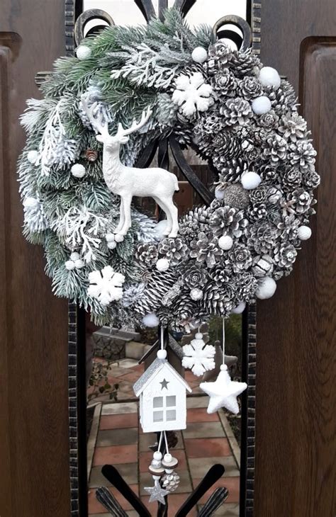Новогоднее украшение на дверь 🤶🎅🌲 Рождественские венки своими руками