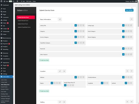 Add Listing Form Editor Listeo Knowledge Base