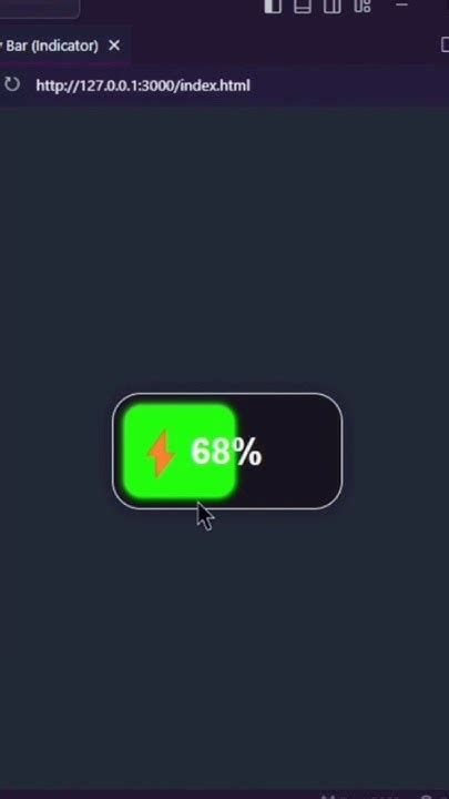 Battery Indicator🔋 Css Js Coding Css Cssdesign Cssstyling Js Youtube