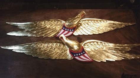 Bellamys War And Peace Eagles Pattern John Shortell Wood Carving