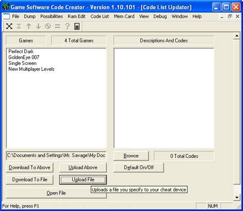 GoldenEye Gameshark Codes How To Enter Codes With PC Tutorial