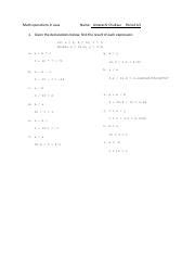 HW MathOperations Docx 1 Pdf Math Operations In Java Name Amarachi