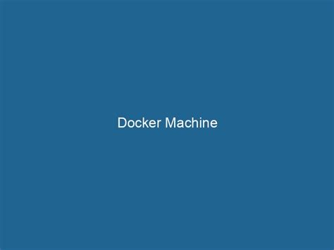 Docker Machine Dockerpros