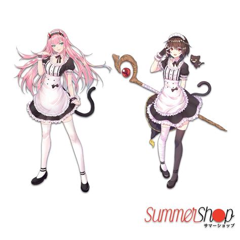 Zero Two Maid And Megumin Maid Slaps And Diecut Summershop
