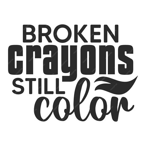 Premium Vector Broken Crayons Still Color