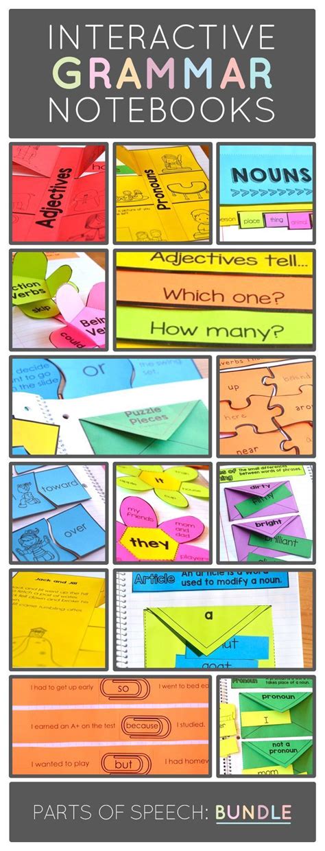 24 Best Grammar Interactive Notebook Activities Images On Pinterest