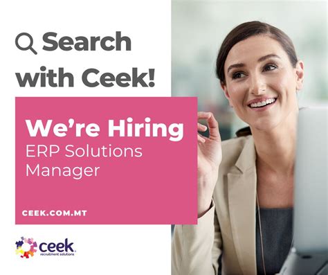 Ceek Recruitment Solutions On Linkedin Erp Solutions Manager