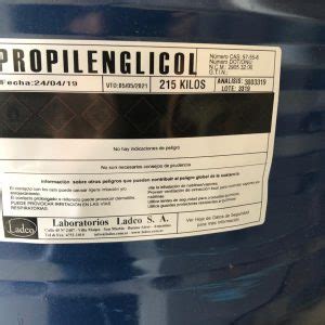 Propilenglicol Usp Grado Alimenticio Venta Apto Para Refrigeraci N