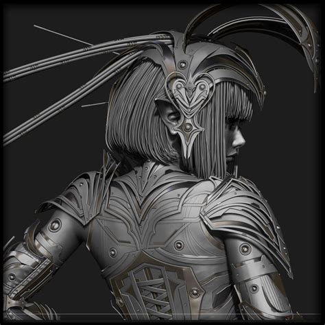 Artstation Roller Girl Zbrush Sculpt