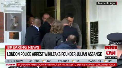 Julian Assange Arrested In London Live Cnn New Idea