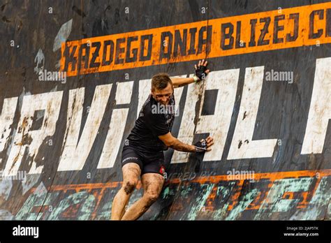 Poznan Poland June An Hard Extreme Obstacle Course Survival