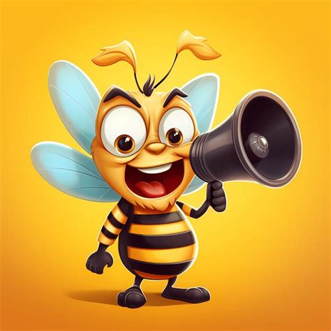 Free Ai Image Portrait Of Cute Animated Bee