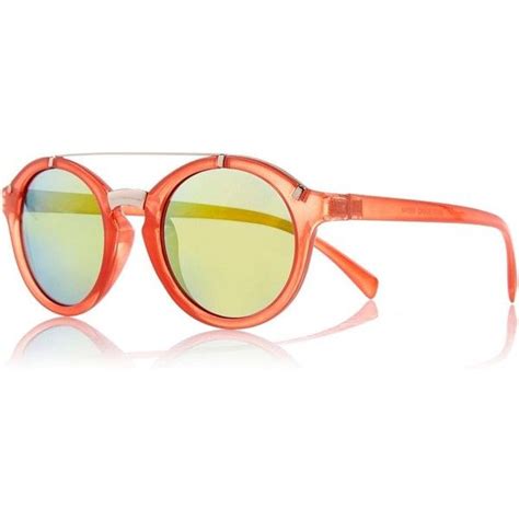 River Island Orange Round Sunglasses Round Sunglasses Sunglasses