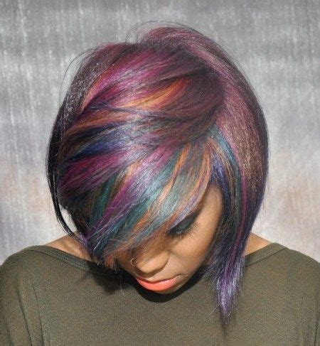 Sensational Bob Haircuts For Black Women Bold Hair Color Hair Styles Multicolored Hair