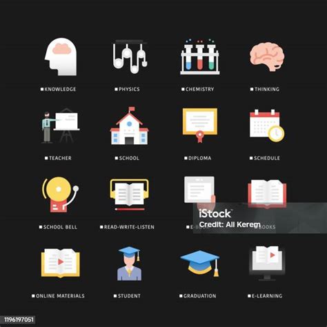 教育平面圖標集向量圖形及更多人圖片 人 圖標集 圖示 Istock
