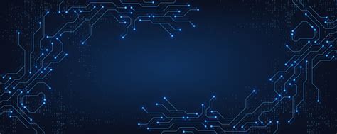 Circuit Board Digital Abstract Background Vector Image