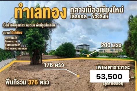 ขายที่ดิน 376ตรว 20 116ลบ สาธารณูปโภค ทำเลทองเจ็ดยอด ข่วงสิงห์ ต