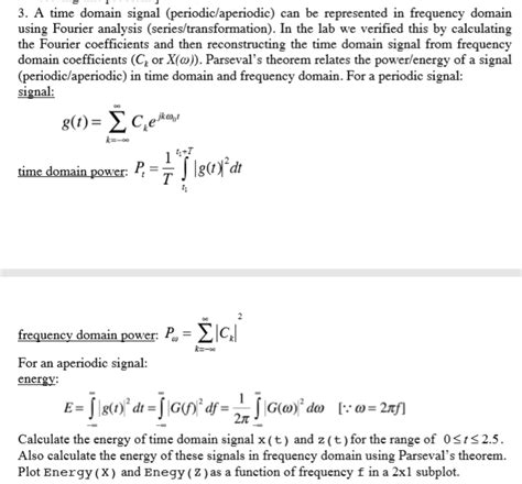 3 A Time Domain Signal Periodicaperiodic Can Be