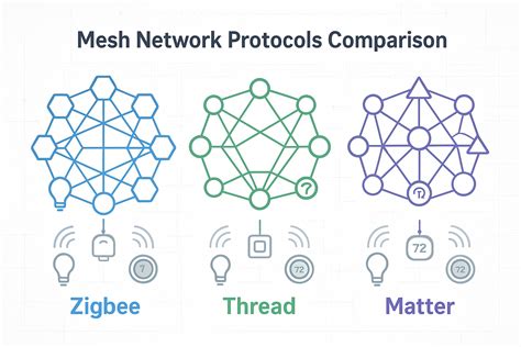 Mesh Network Protocols Zigbee Vs Thread Vs Matter Compatibility Iot Mag