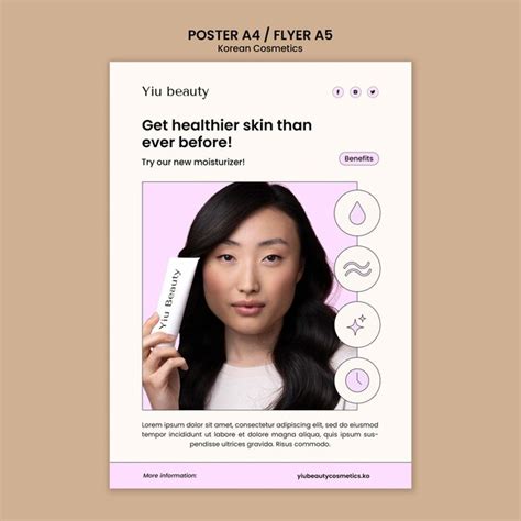 Premium Psd Korean Cosmetics Template Design