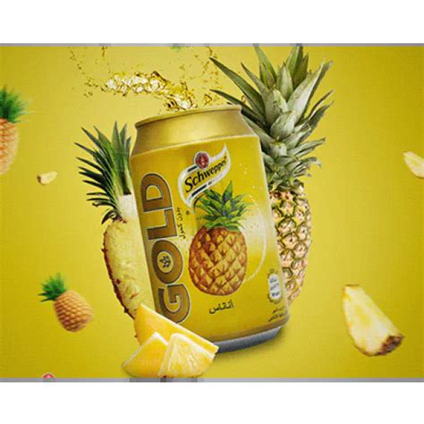 شويبس جولد كانز اناناس 330مل كرتونة24 زجاجة