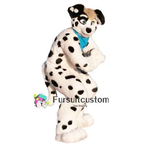 Husky Fursuit Mascot Costume Adults Outfit Spotted Furry Fox Fursuit